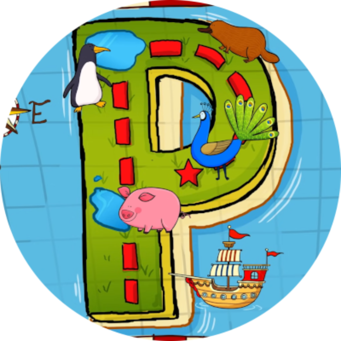 The Letter P Sticker – ClassX