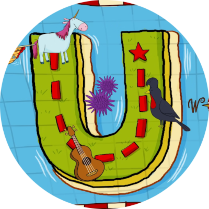 The Letter U Sticker - ClassX