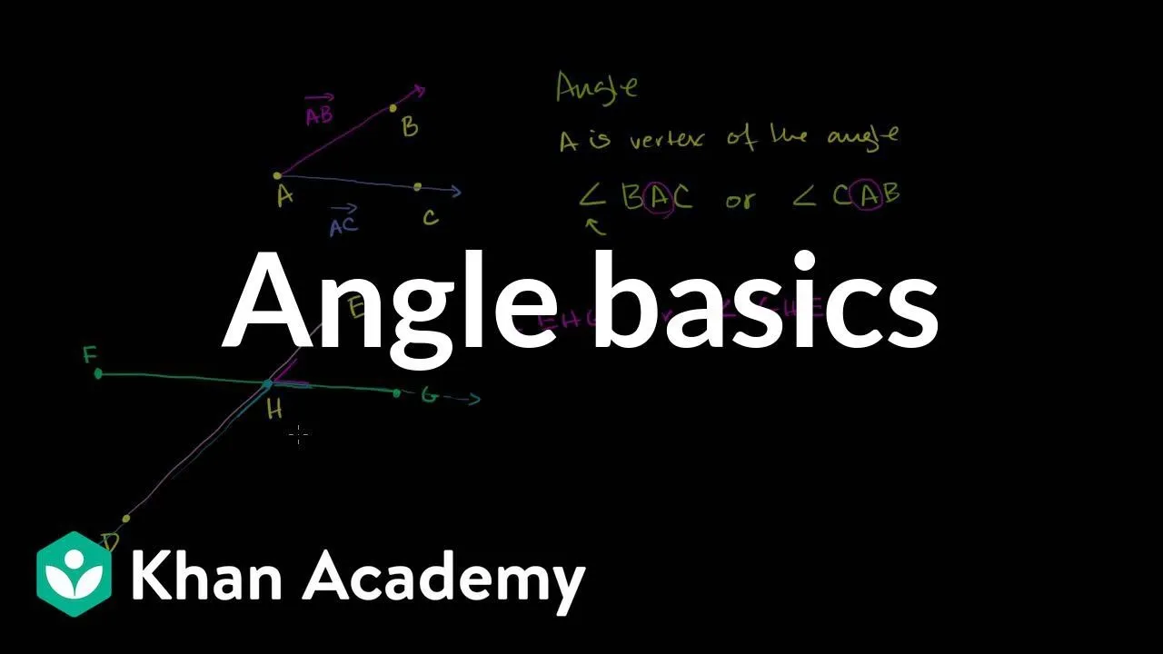 Angle basics | Angles and intersecting lines | Geometry - ClassX