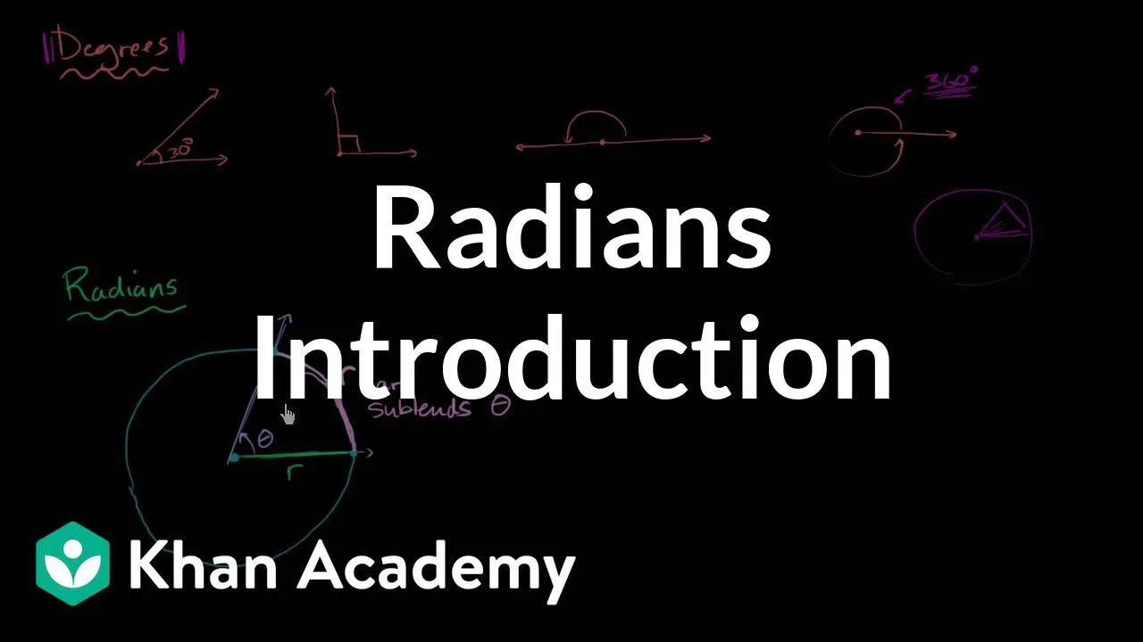Introduction to radians | Unit circle definition of trig functions ...