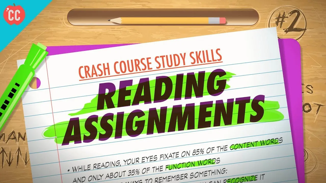 Reading Assignments: Study Skills #2 - ClassX