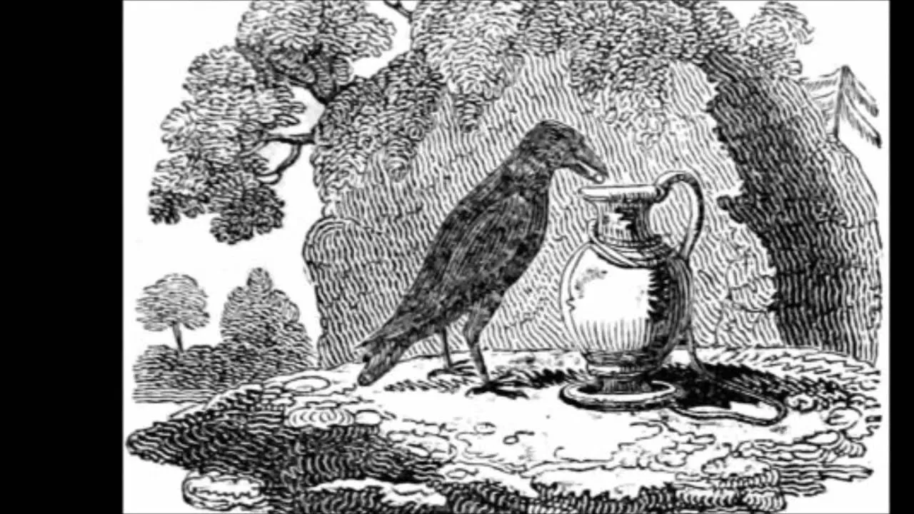 The Crow and the Pitcher: Aesop's Fables for Kids - ClassX