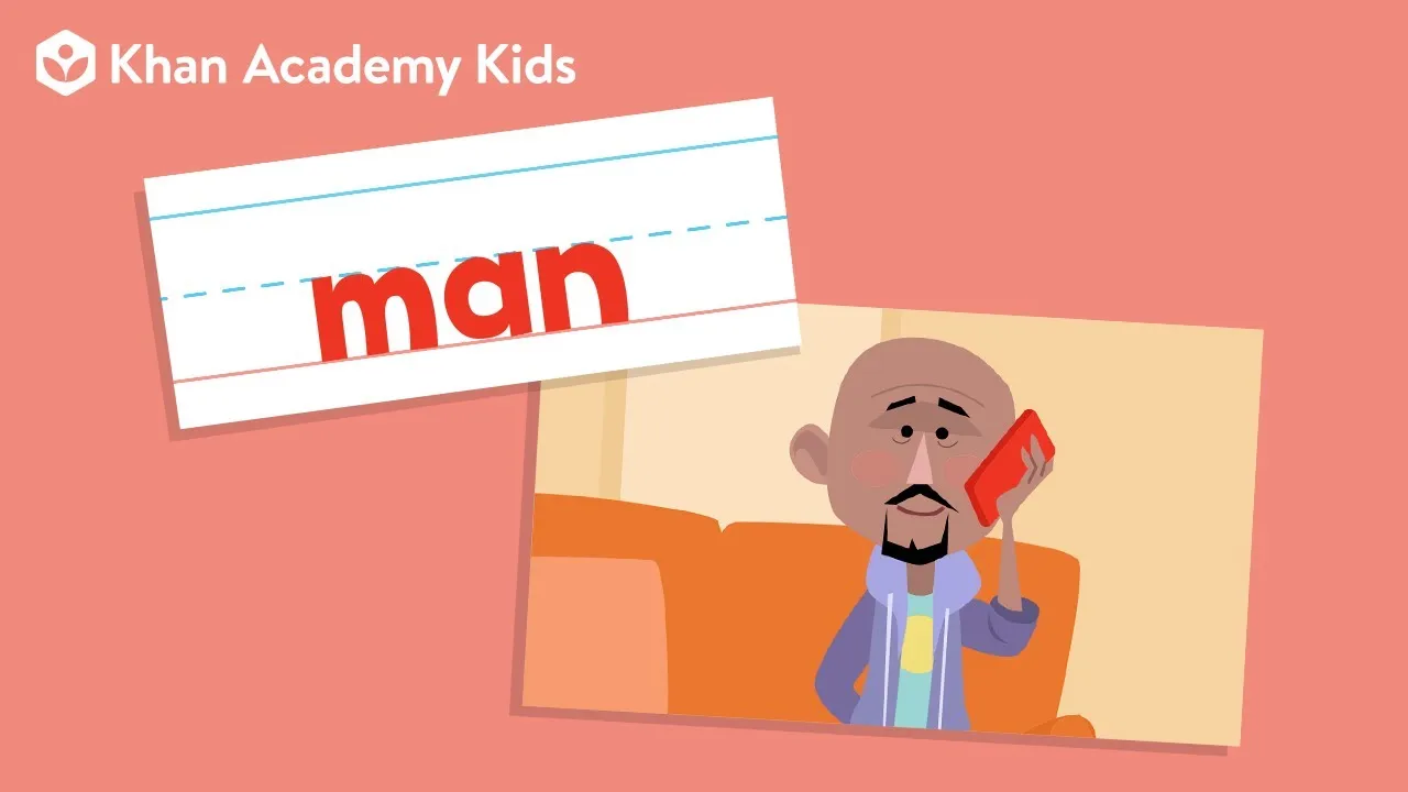 The Word 'Man' | Sight Words | Learn to Read with Khan Academy Kids ...