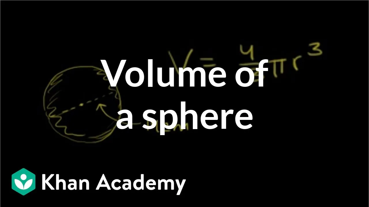 Volume of a sphere | Perimeter, area, and volume | Geometry - ClassX