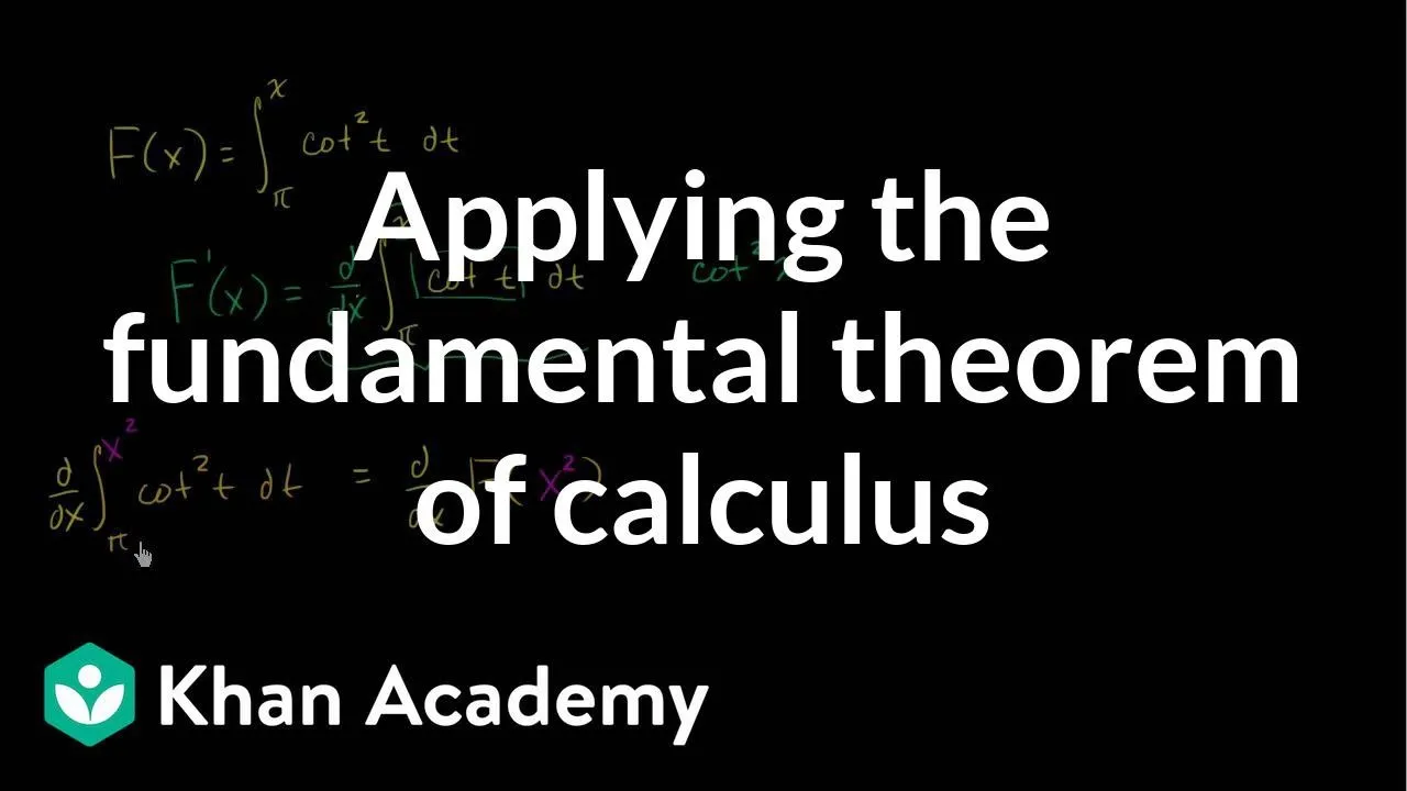 Worked example: Finding derivative with fundamental theorem of calculus - ClassX