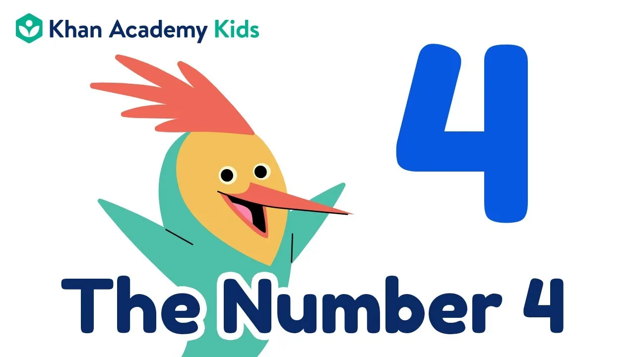 Write the Number 4 | Numeral Recognition | Khan Academy Kids - ClassX