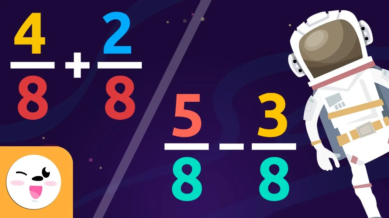 Adding and Subtracting Fractions - Same Denominator - Math for Kids ...