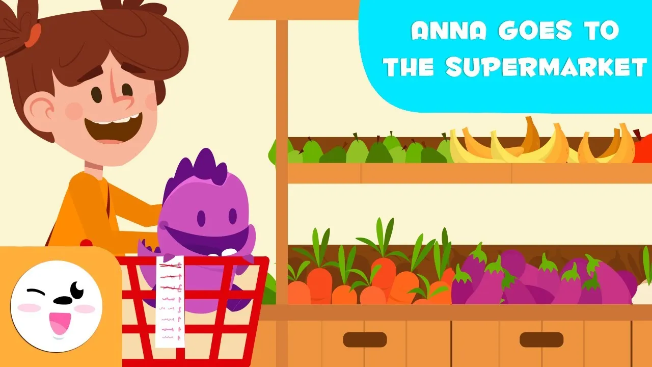 Anna Goes To The Supermarket - Educational Stories for Kids - ClassX