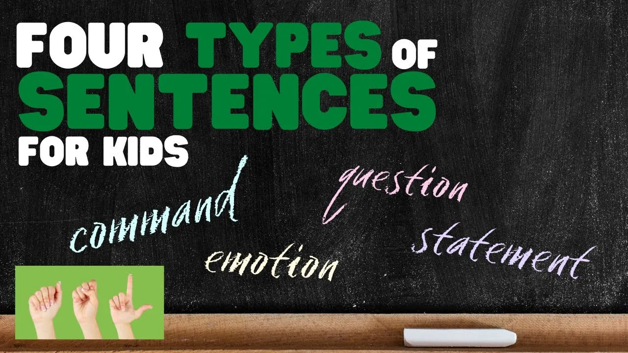 ASL Four Types of Sentences for Kids - ClassX