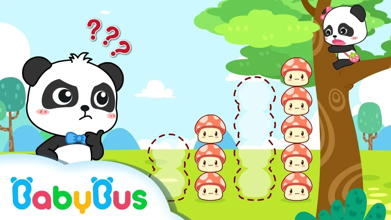 Baby Panda's Trapped on a Big Tree | Learn Numbers | Math Kingdom ...