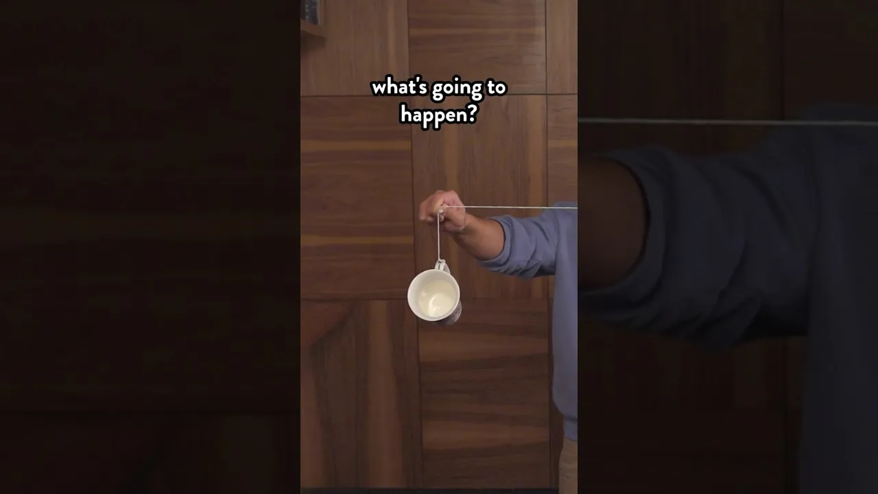 Can you explain the falling coffee cup trick? - ClassX