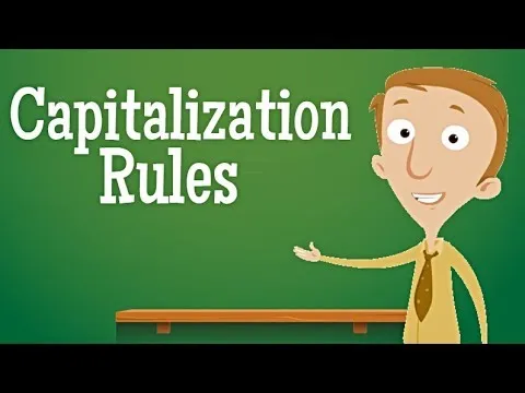 Capitalization Rules Classroom Language Arts Video Classx