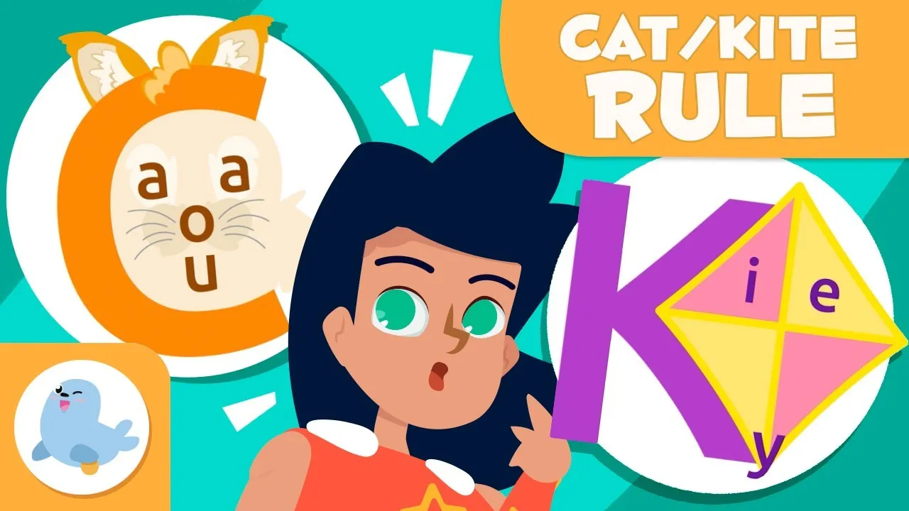 CAT/KITE RULE - C OR K? ????‍♀️ SPELLING for Kids???? Superlexia ⭐ ...