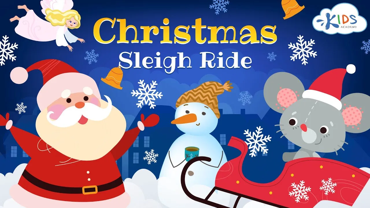Christmas Sleigh Ride Song | Songs for Kids with Lyrics | English ...