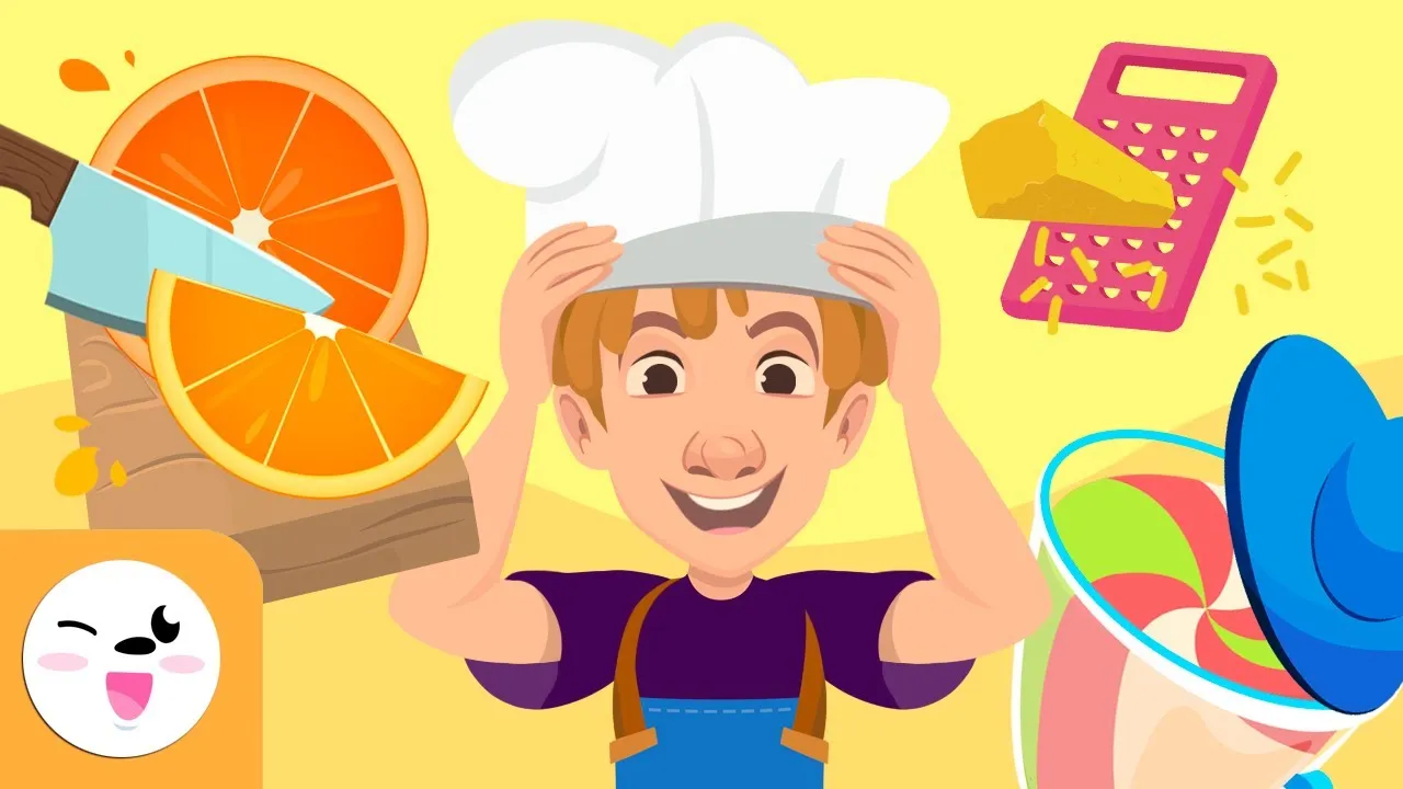 COOKING VERBS for Kids - Vocabulary for kids - Compilation - ClassX