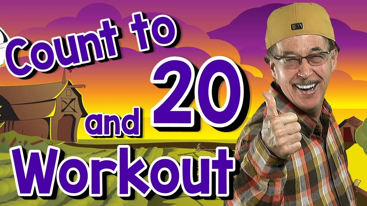 Count to 20 and Workout | Fun Counting Song for Kids | Count by 1's to ...