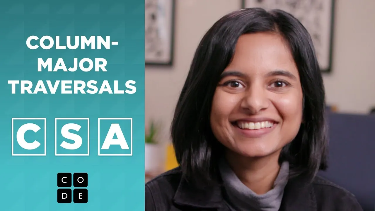 CSA: Column-Major Traversals - ClassX