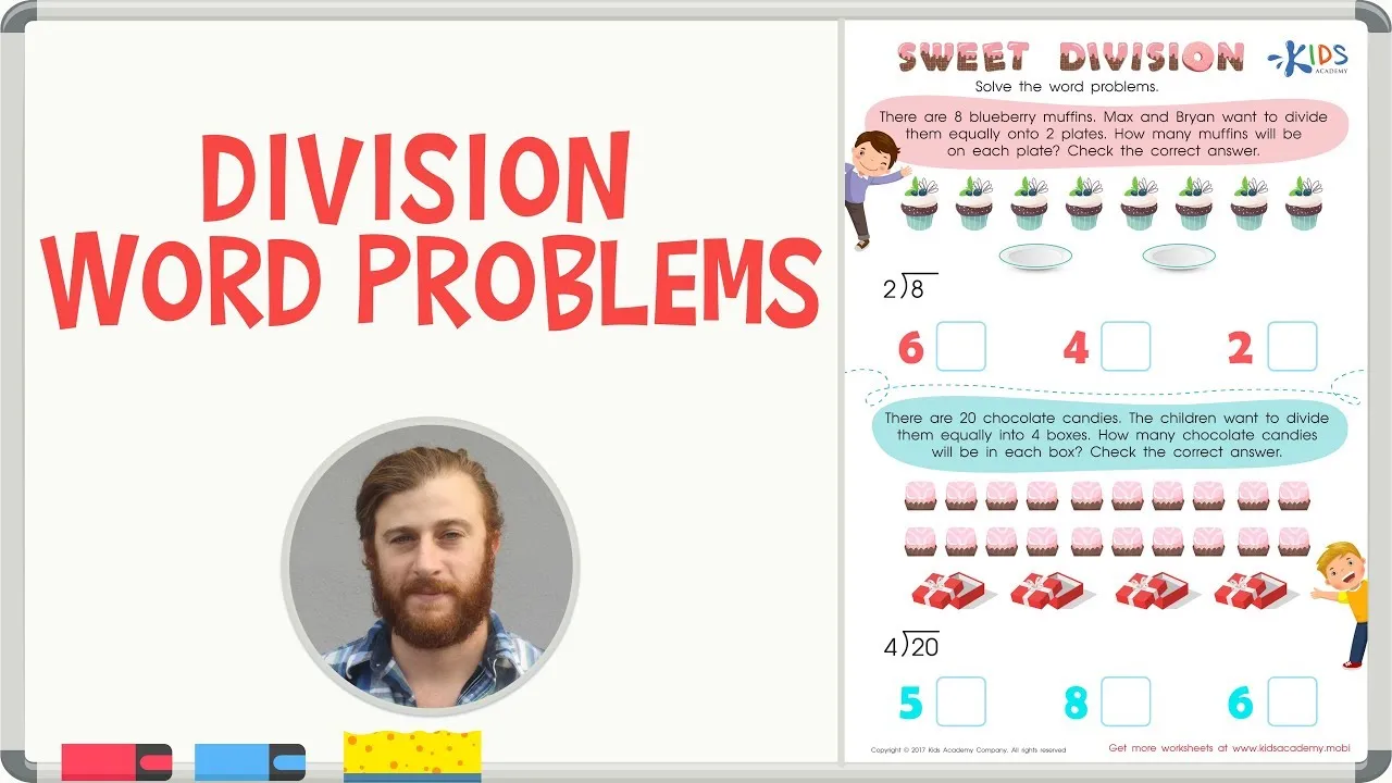 Division Word Problems - 3rd Grade | Math Worksheets with Explanations ...