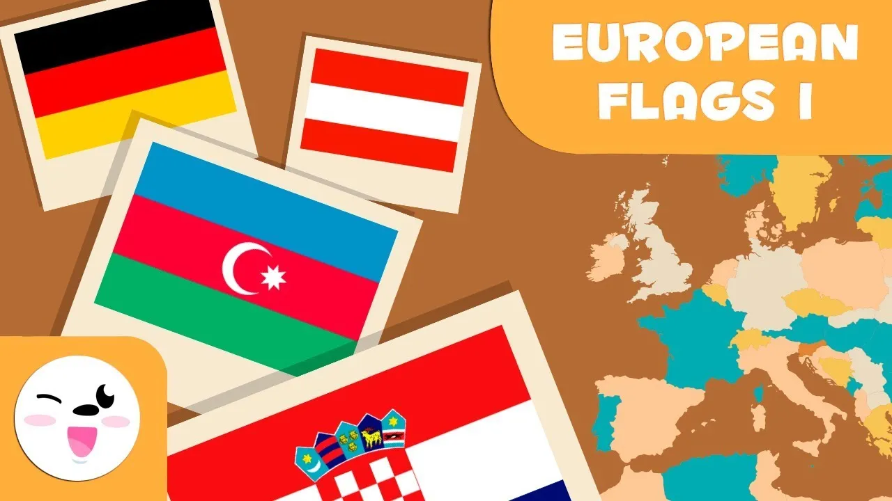 Flags of Europe (Part one) - Geography for kids - European flags - ClassX