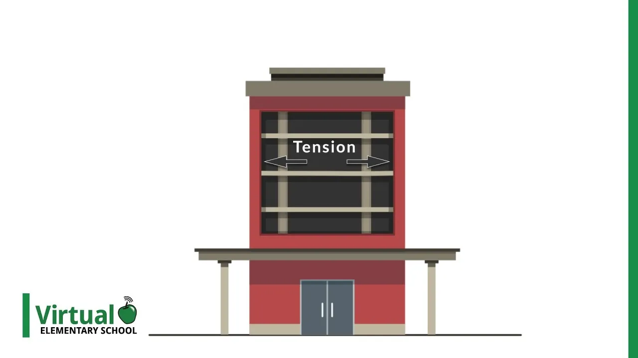 Grade 5 Science: Identifying Internal Forces Acting on Structures - ClassX