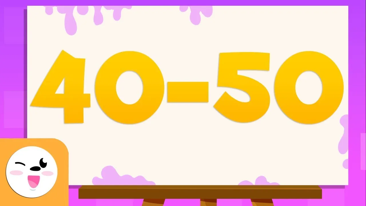 Guess the numbers from 40 to 50 - Learn to read and write numbers from ...