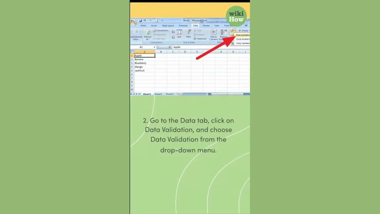 How To Add a Drop Down in Excel - ClassX