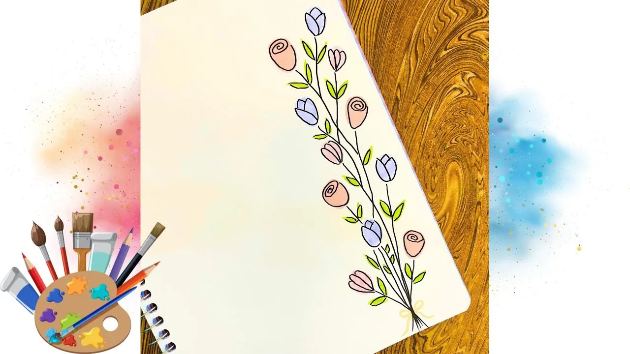 How to Draw a Beautiful Page Border | Easy Drawing - ClassX