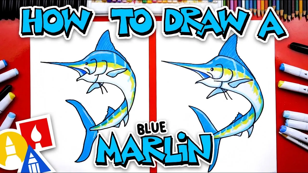 How To Draw A Blue Marlin - ClassX