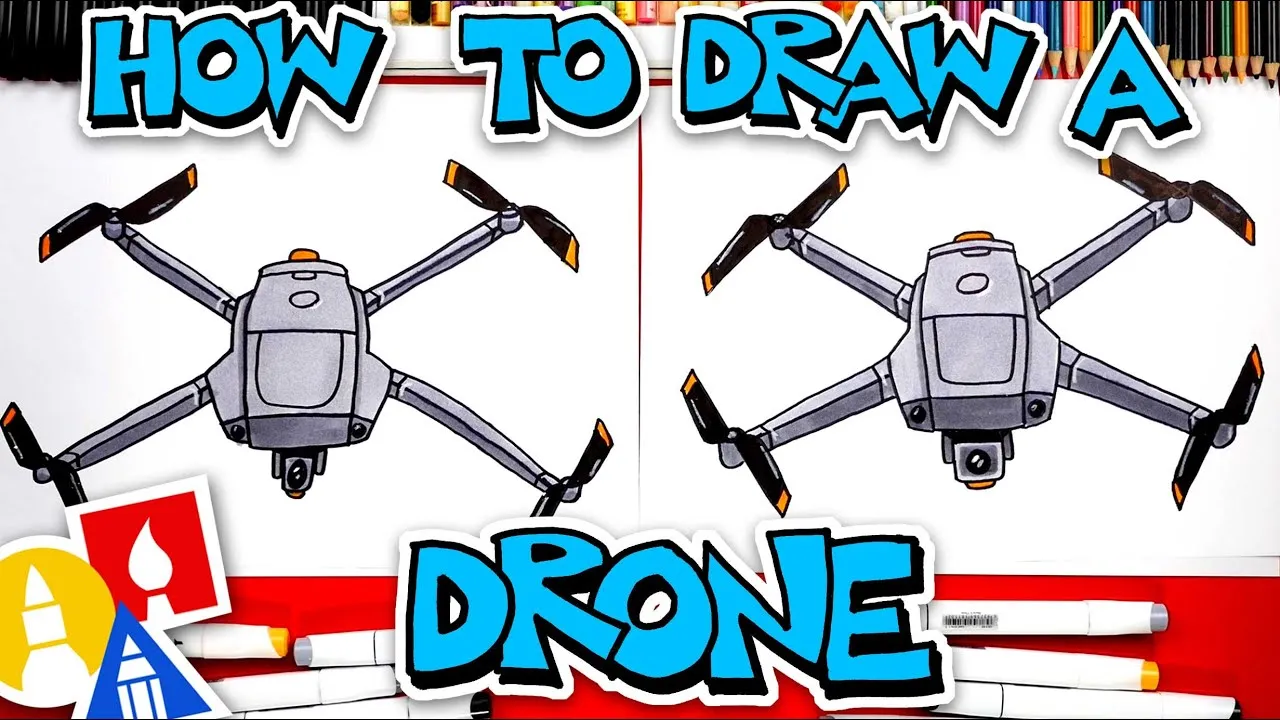How To Draw A Drone - ClassX