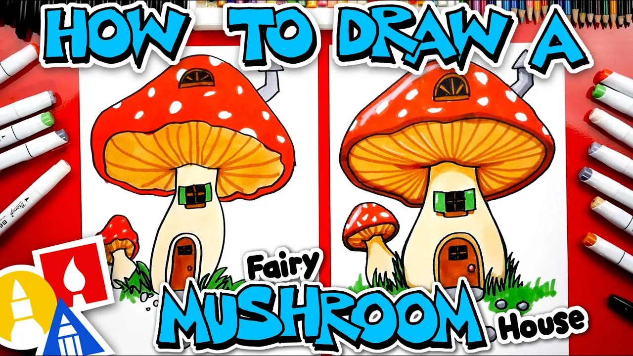 How To Draw A Fairy Mushroom House - ClassX