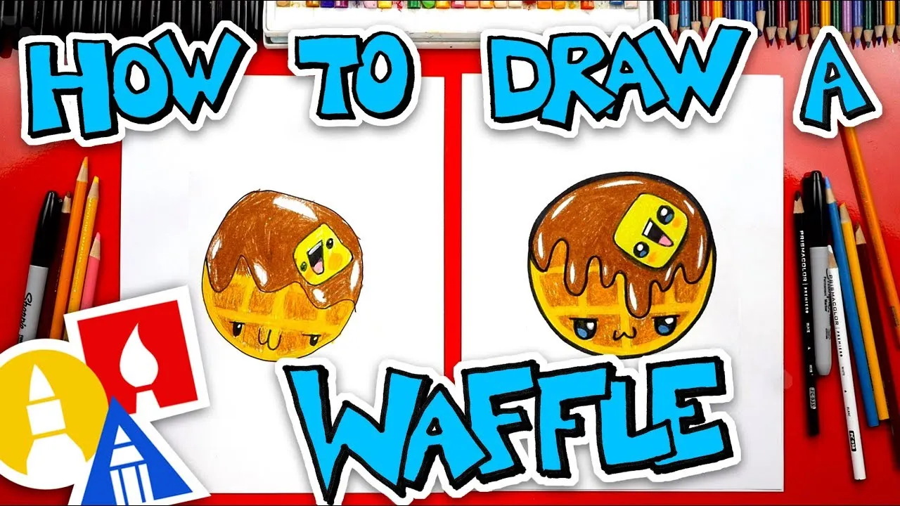 How To Draw A Funny Waffle + Challenge Time - ClassX