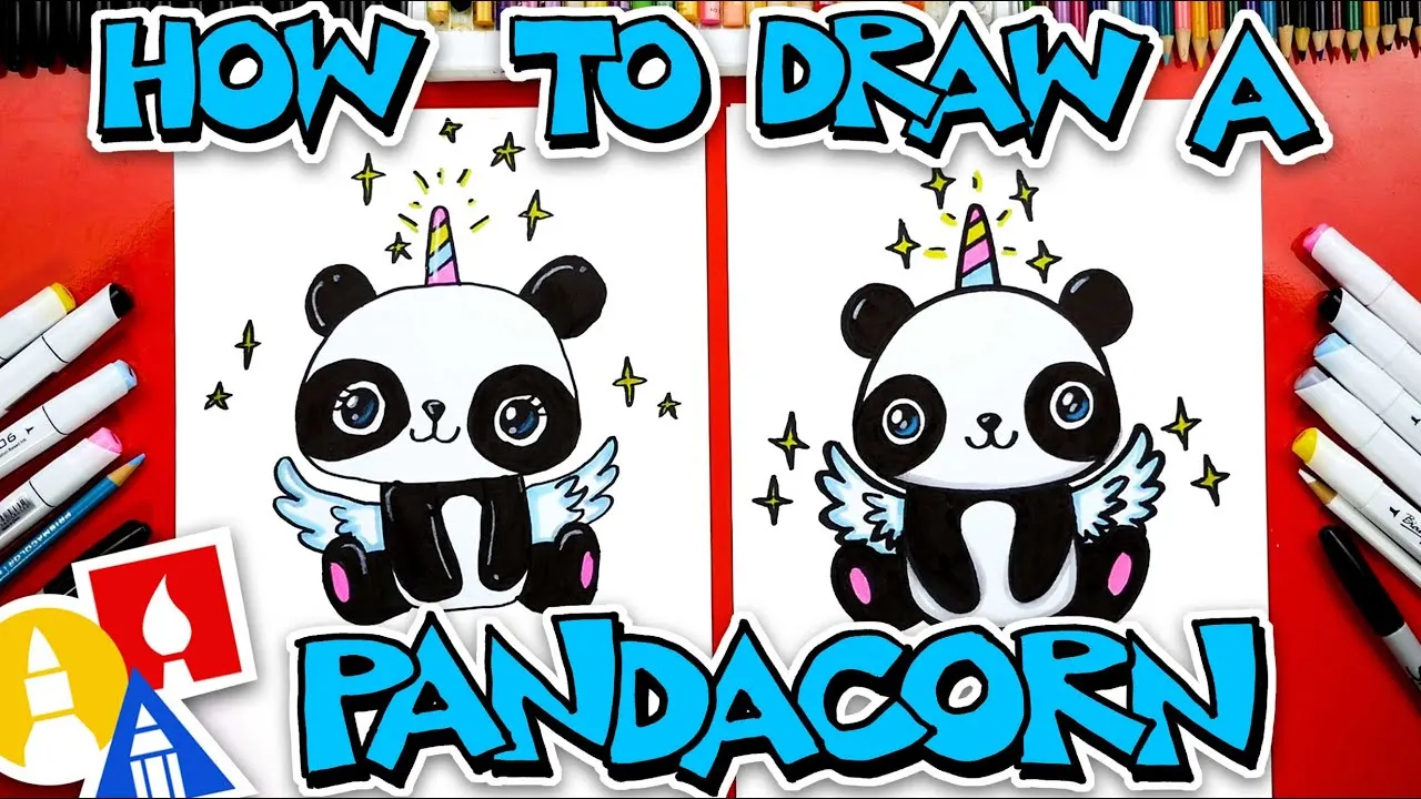 How To Draw A Pandacorn (Panda Unicorn) - ClassX