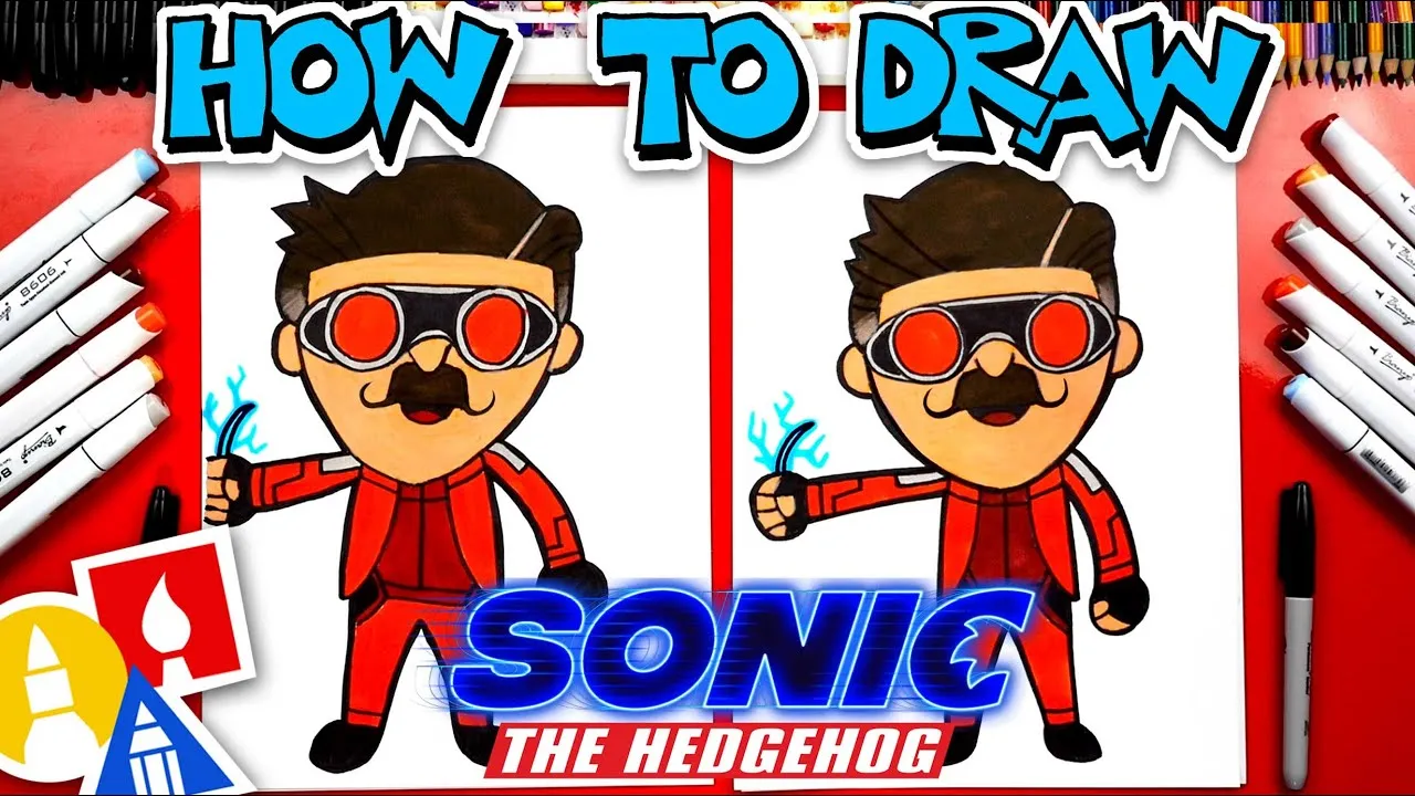How To Draw Dr Robotnik From Sonic The Hedgehog Movie - ClassX