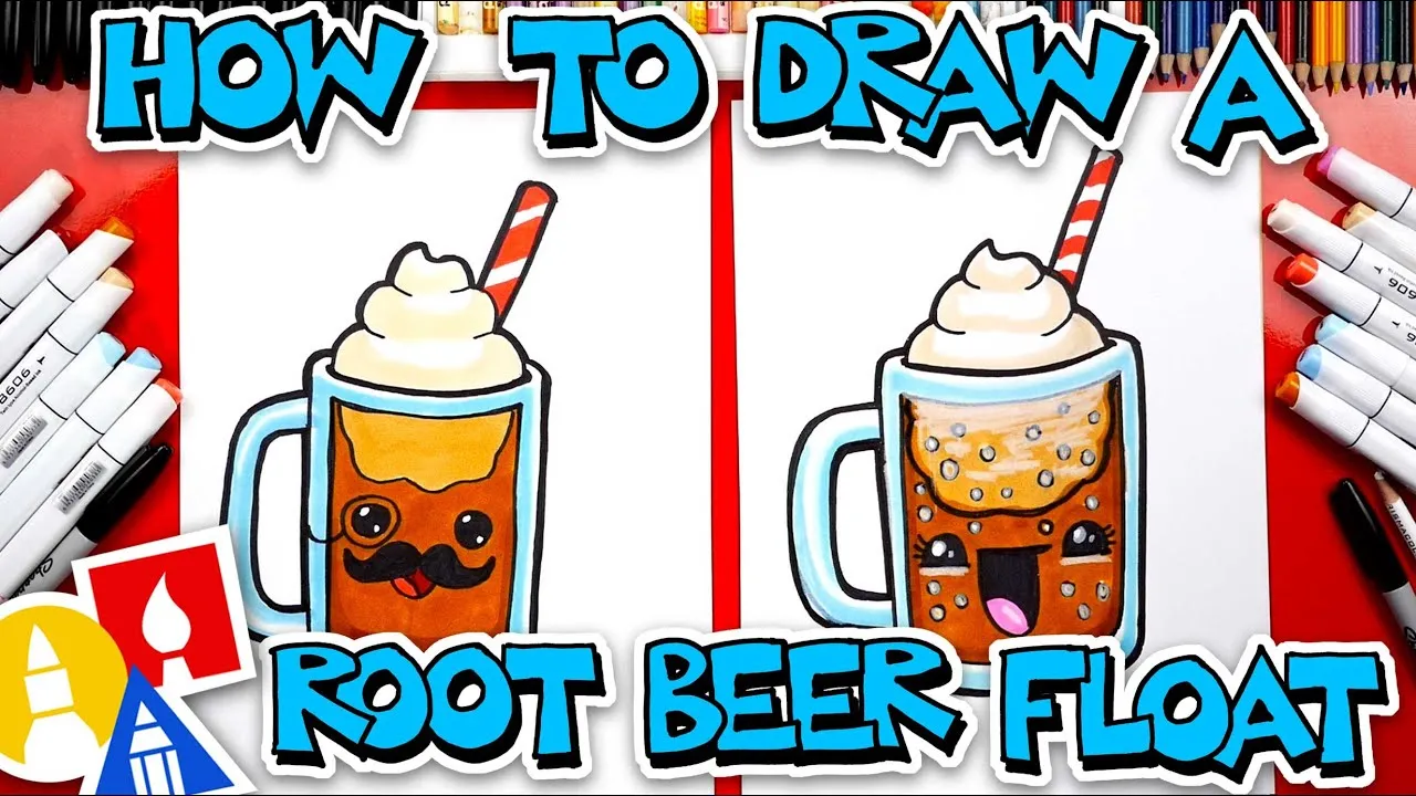 How To Draw Funny Root Beer Float - ClassX