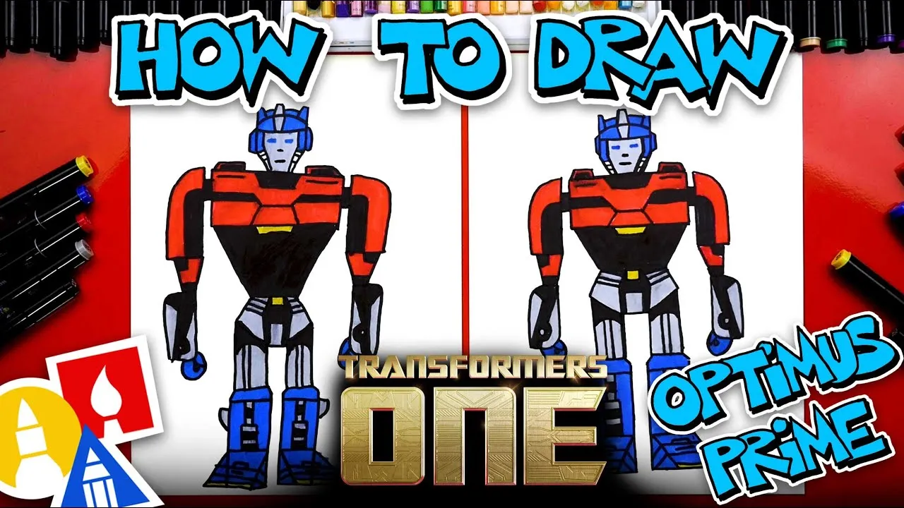 How to draw Optimus Prime from the new Transformers One Movie - ClassX