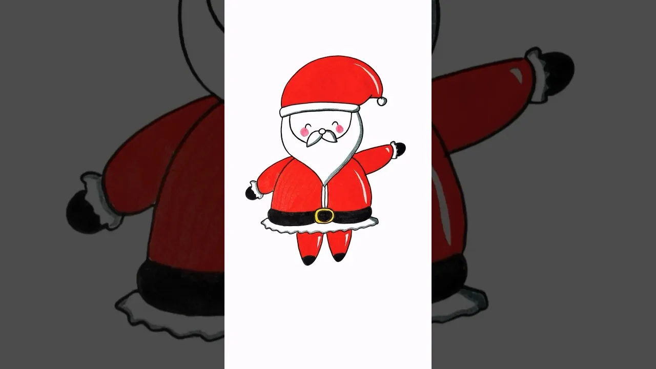 How to draw Santa Claus - ClassX
