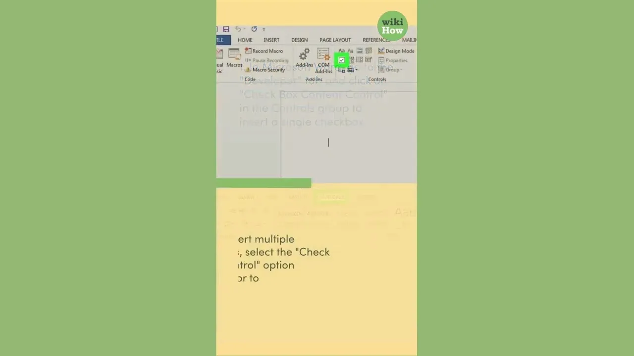 How To Insert Checkbox in Word - ClassX