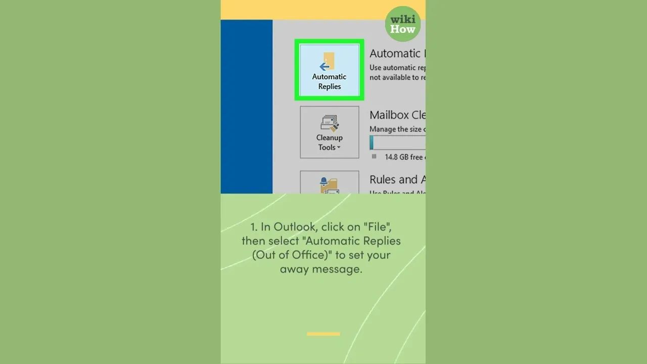How To Set Away Message in Outlook - ClassX