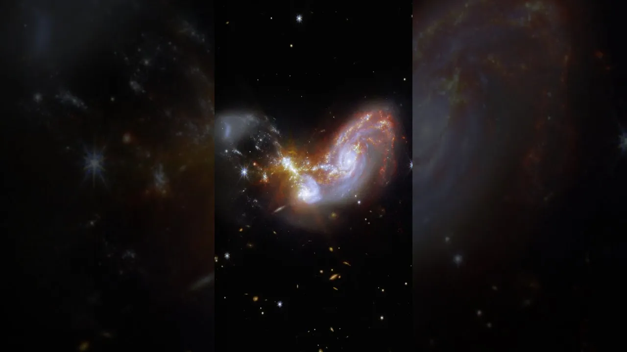 Hubble Catches The Merging of 2 Galactic Realms #hubble #science #nasa ...