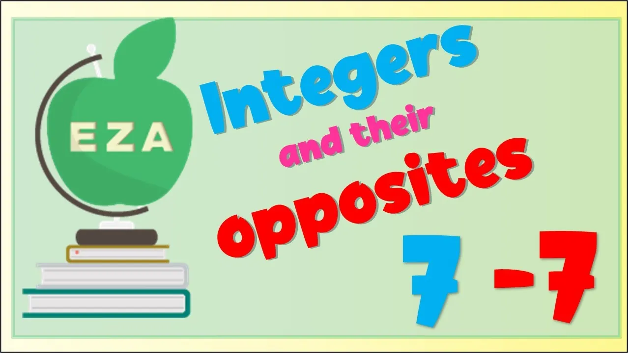 INTEGERS AND THEIR OPPOSITES - ClassX