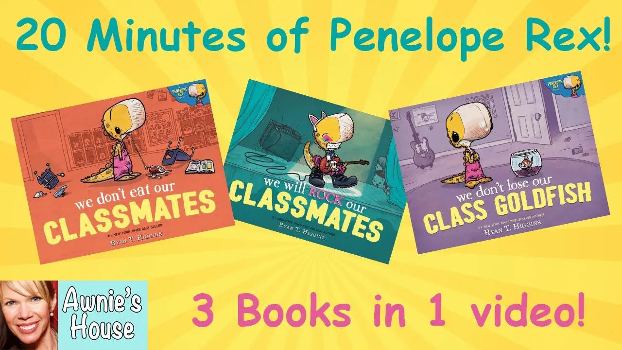 Kids Book Read Aloud: 20 Minutes of PENELOPE REX 3 Books in 1 Video ...