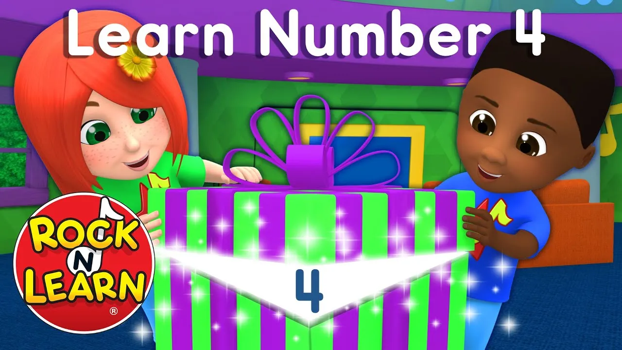 Learn About the Number 4 | Number of the Day: 4 | Four with ...