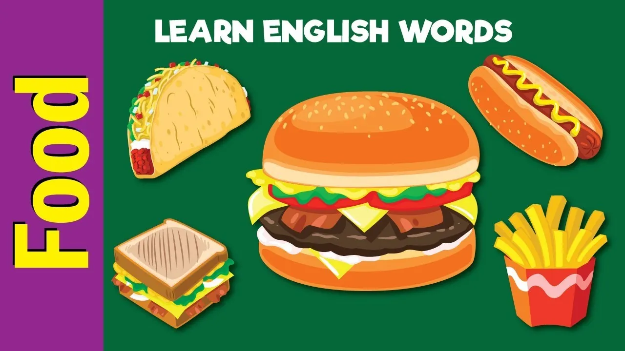 Learn Food Vocabulary | Video Flash Cards | ESL for Kids - ClassX