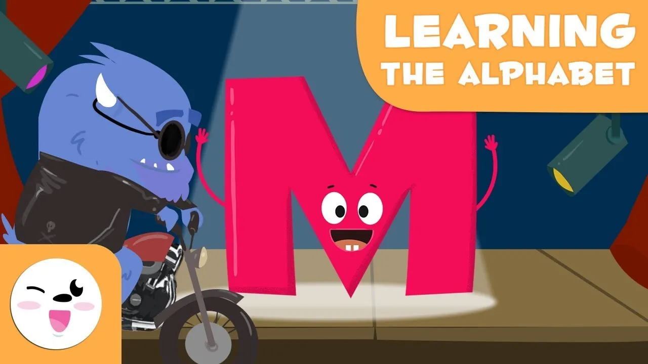 Learn the letter "M" with Mike the Monster - The alphabet - Phonics For ...