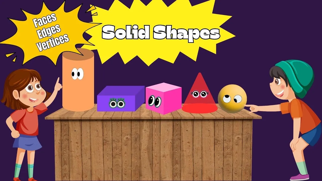 Let& Learn Solid Shapes | Faces, Edges and Vertices | Video for Kids - ClassX