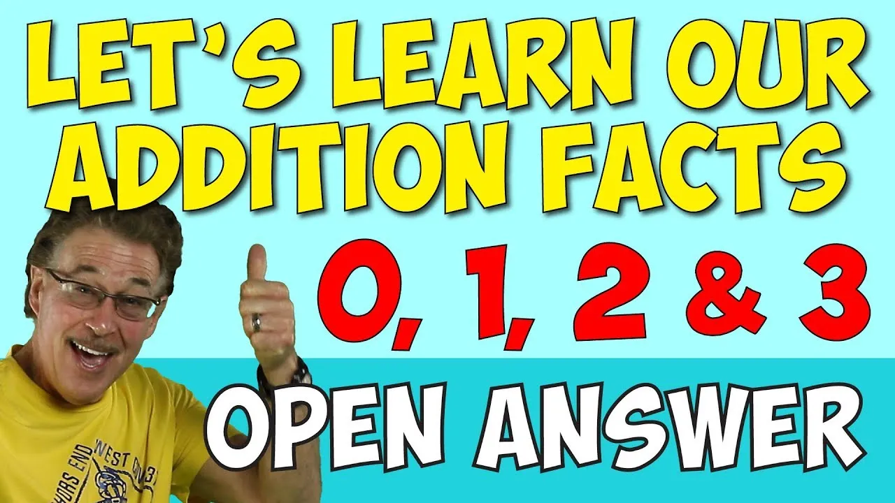 Let's Learn Our Addition Facts 1 | Addition Song for Kids | Open Answer ...