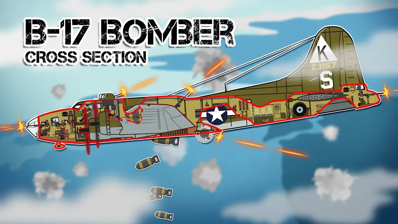 Life Inside The B 17 Flying Fortress Cross Section Classx