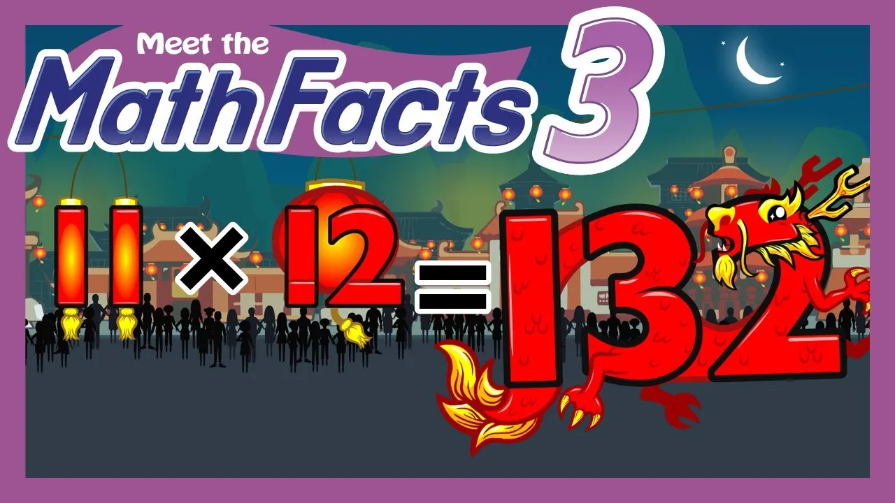 Meet the Math Facts Multiplication & Division - 11 x 12 = 132 - ClassX
