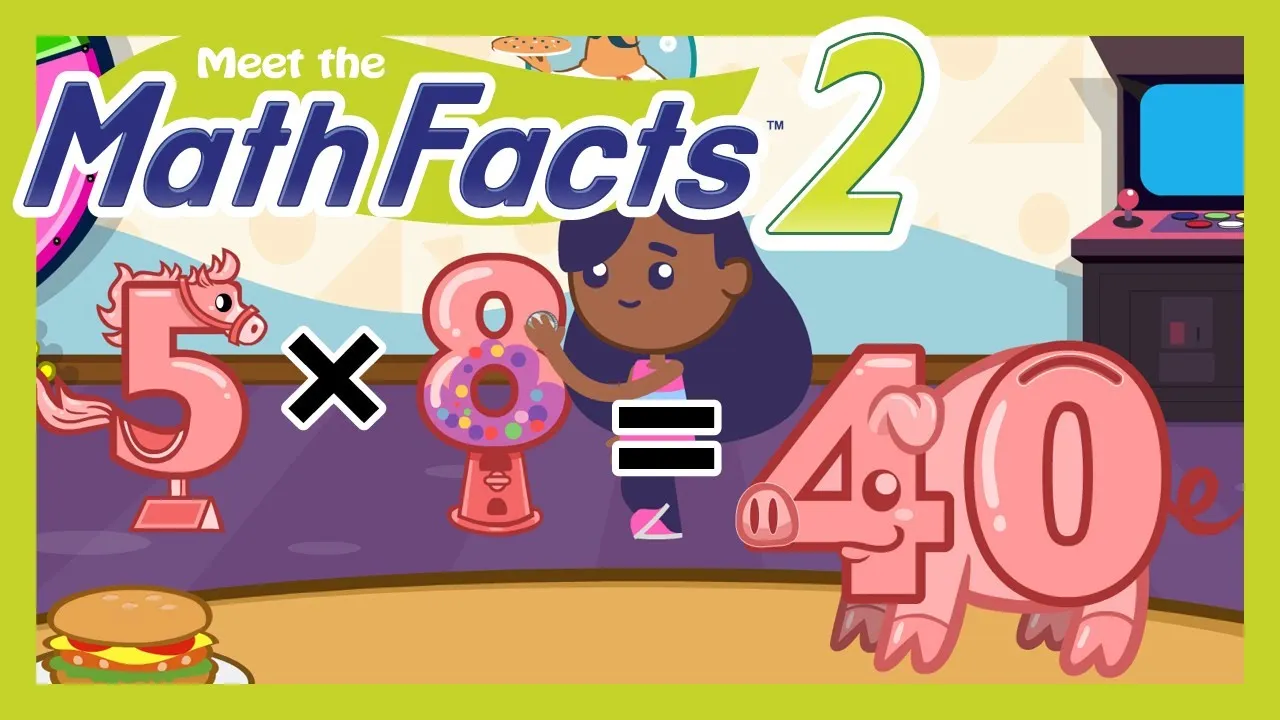 Meet the Math Facts Multiplication & Division - 5 x 8 = 40 - ClassX