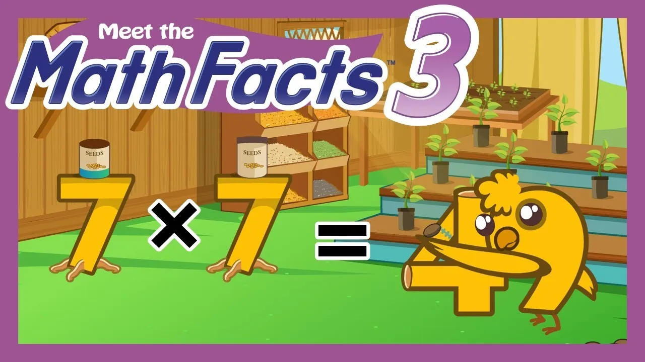 Meet the Math Facts Multiplication & Division - 7x 7=49 - ClassX